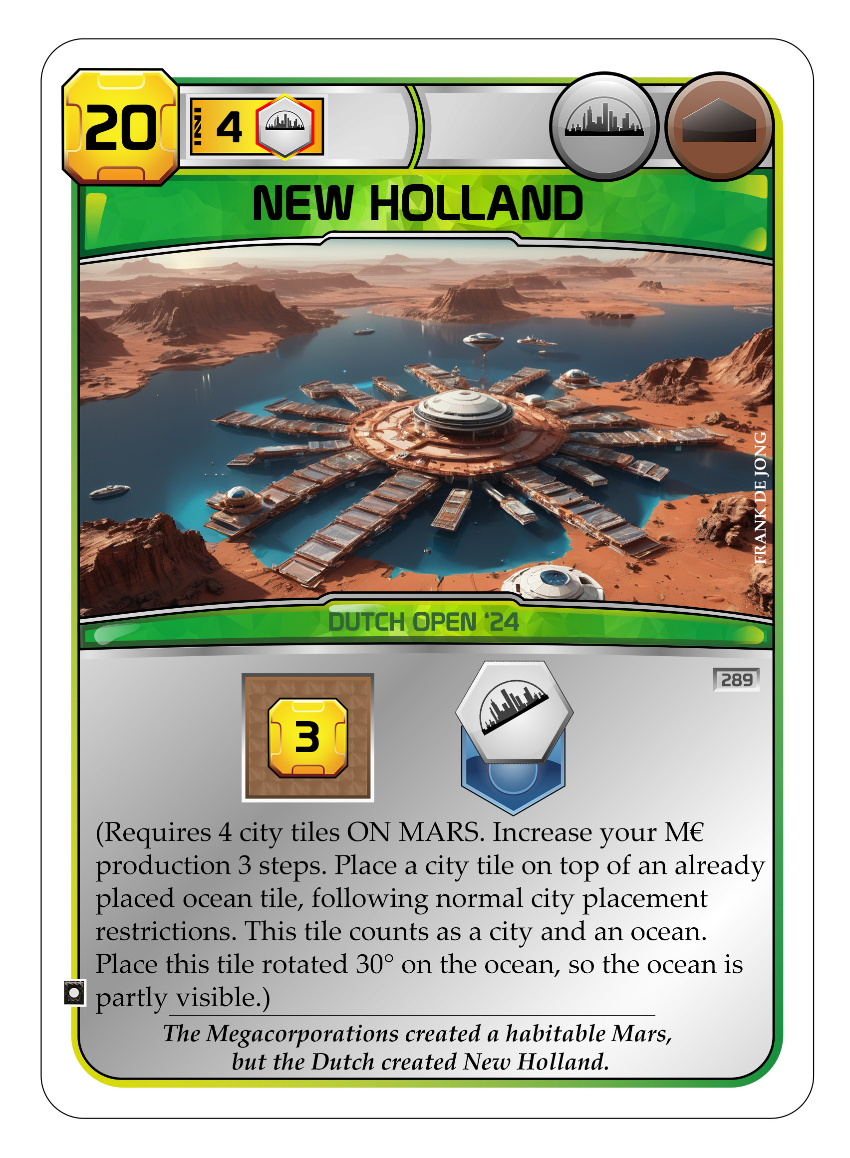 Errata New Holland – Dutch Open Terraforming Mars